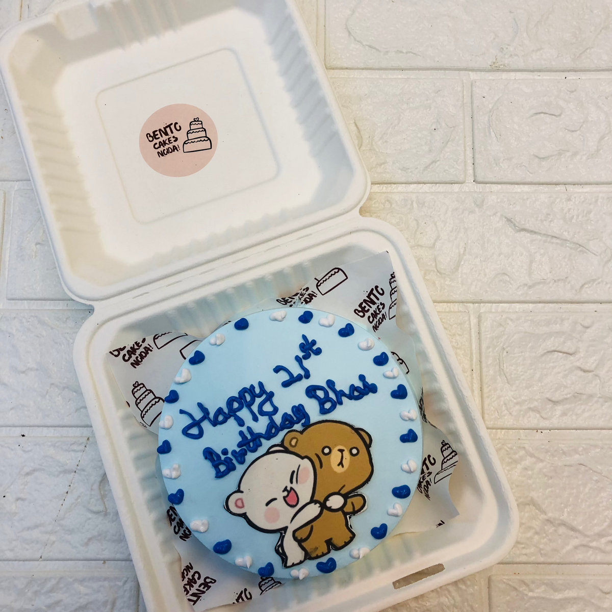 Bubu Dudu Birthday Blue Bento Cake – Bento Cakes Noida
