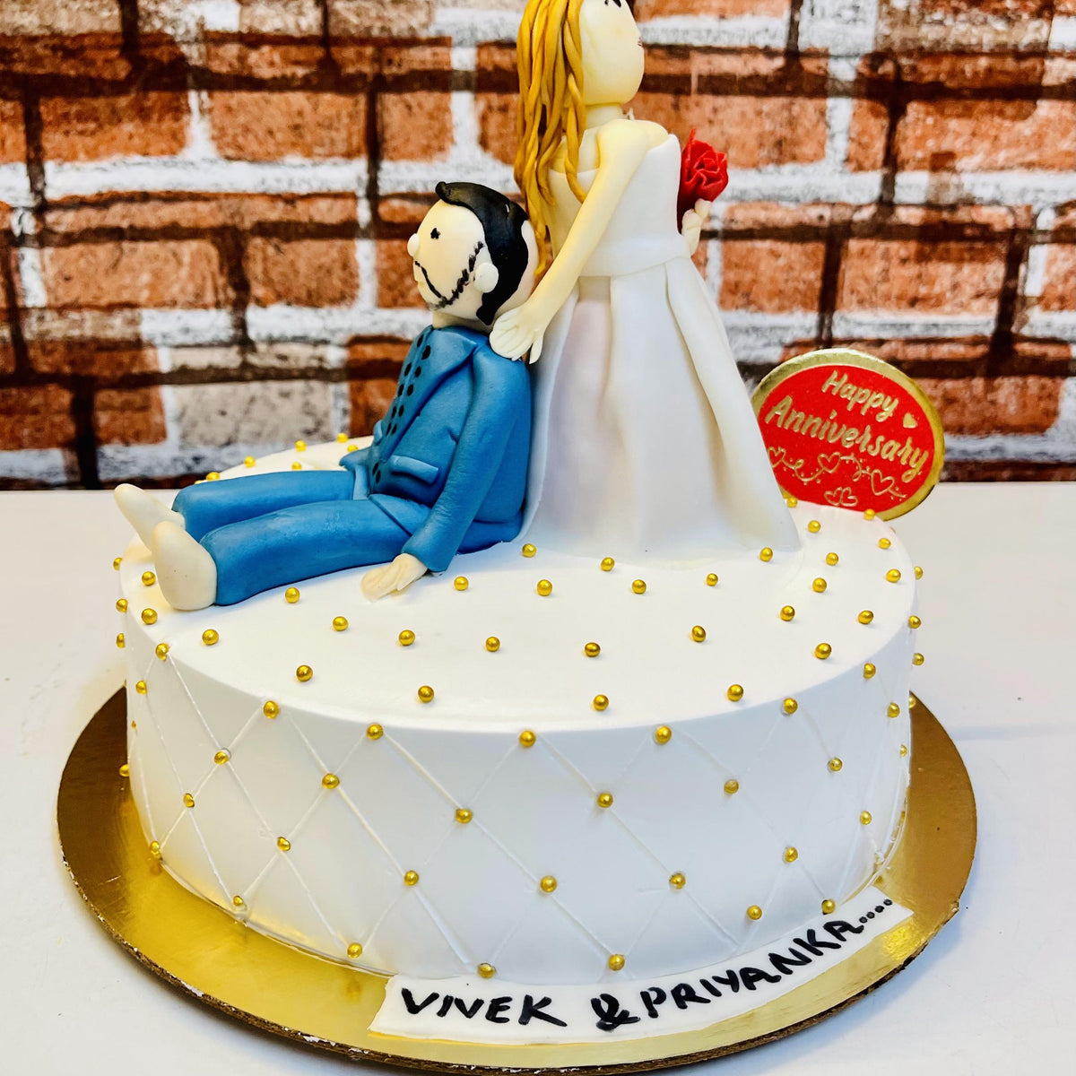 Couple Anniversary Cake – Bento Cakes Noida