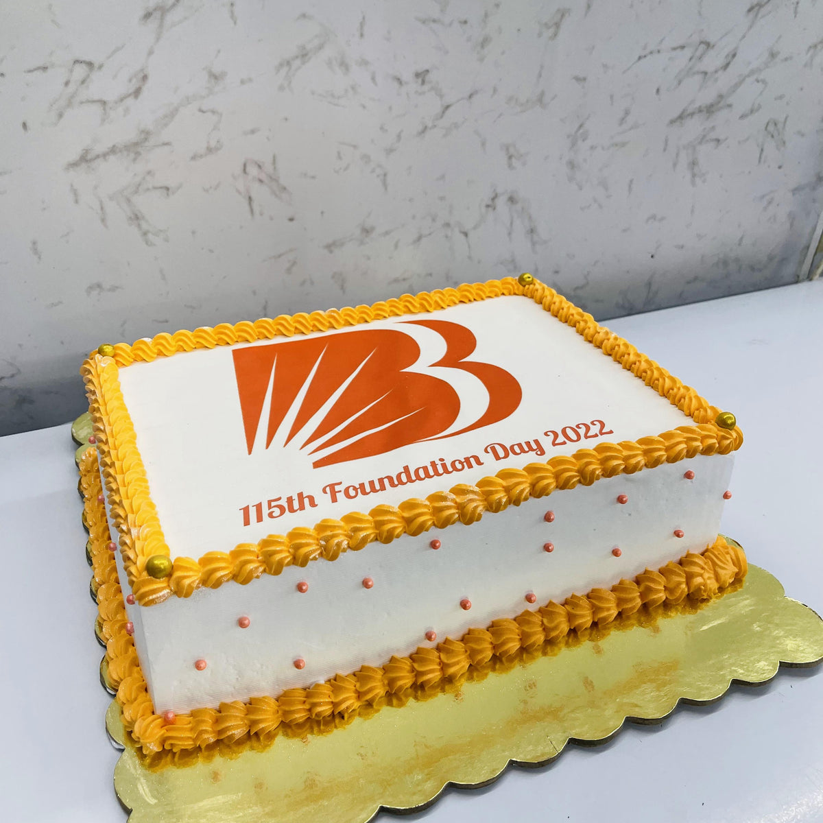 Bank of Baroda Theme Cake – Bento Cakes Noida