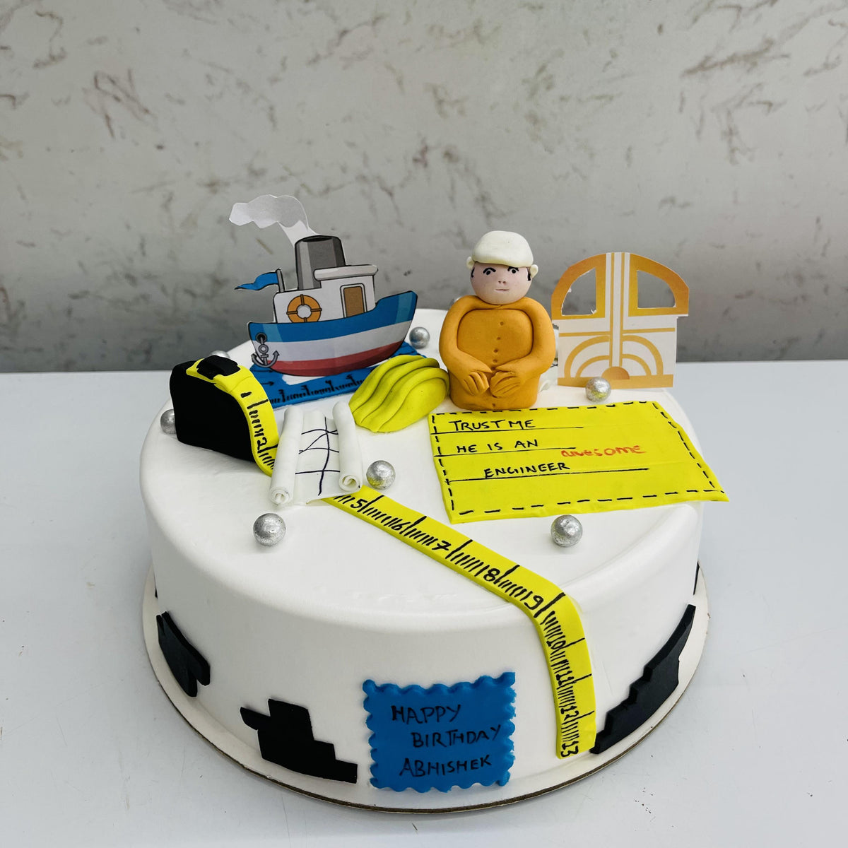 Engineer Theme Cake – Bento Cakes Noida
