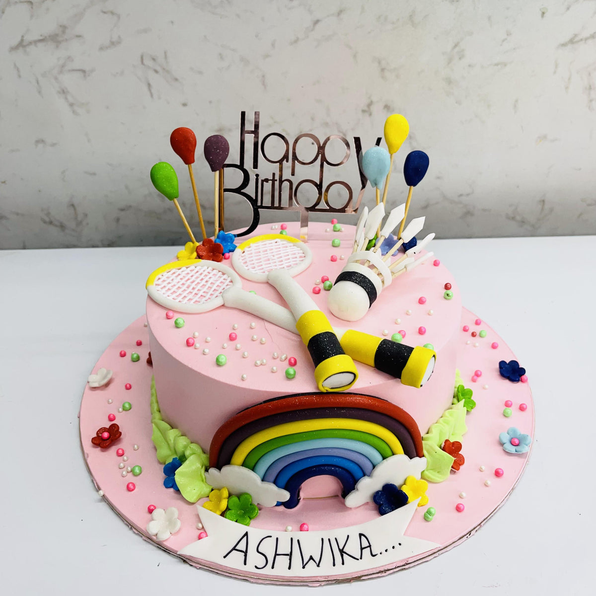 Badminton Theme Cake – Bento Cakes Noida