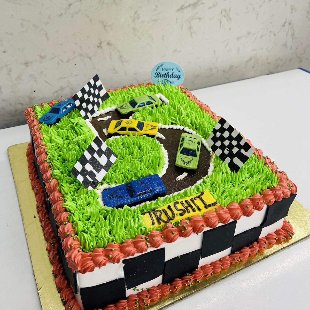 Race Car Track Cake – Bento Cakes Noida