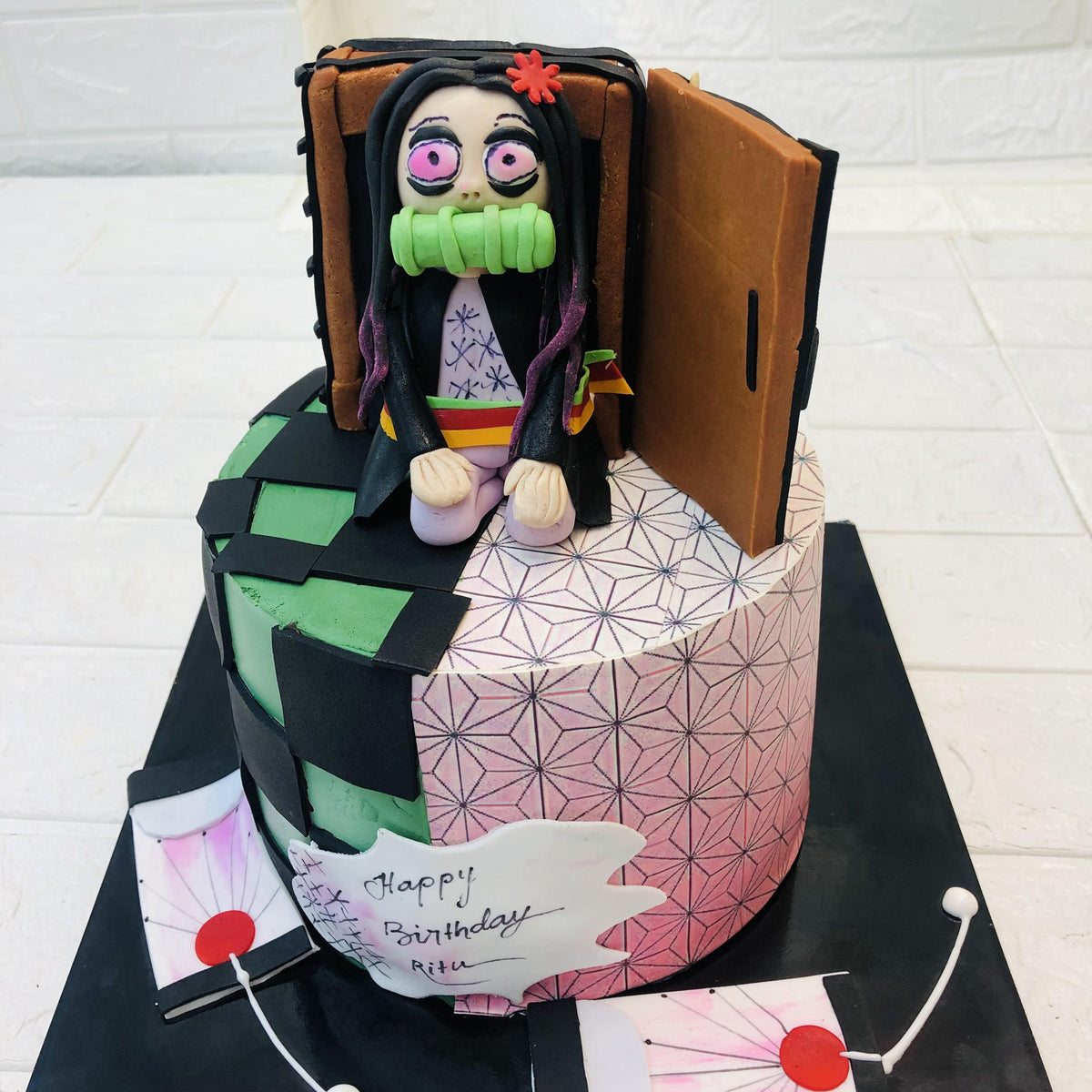 Demon Slayer Cake – Bento Cakes Noida