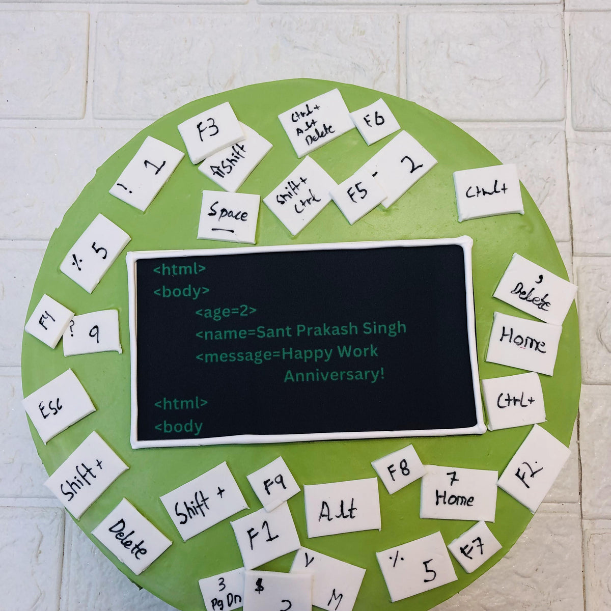 Coding Theme Cake 2 – Bento Cakes Noida