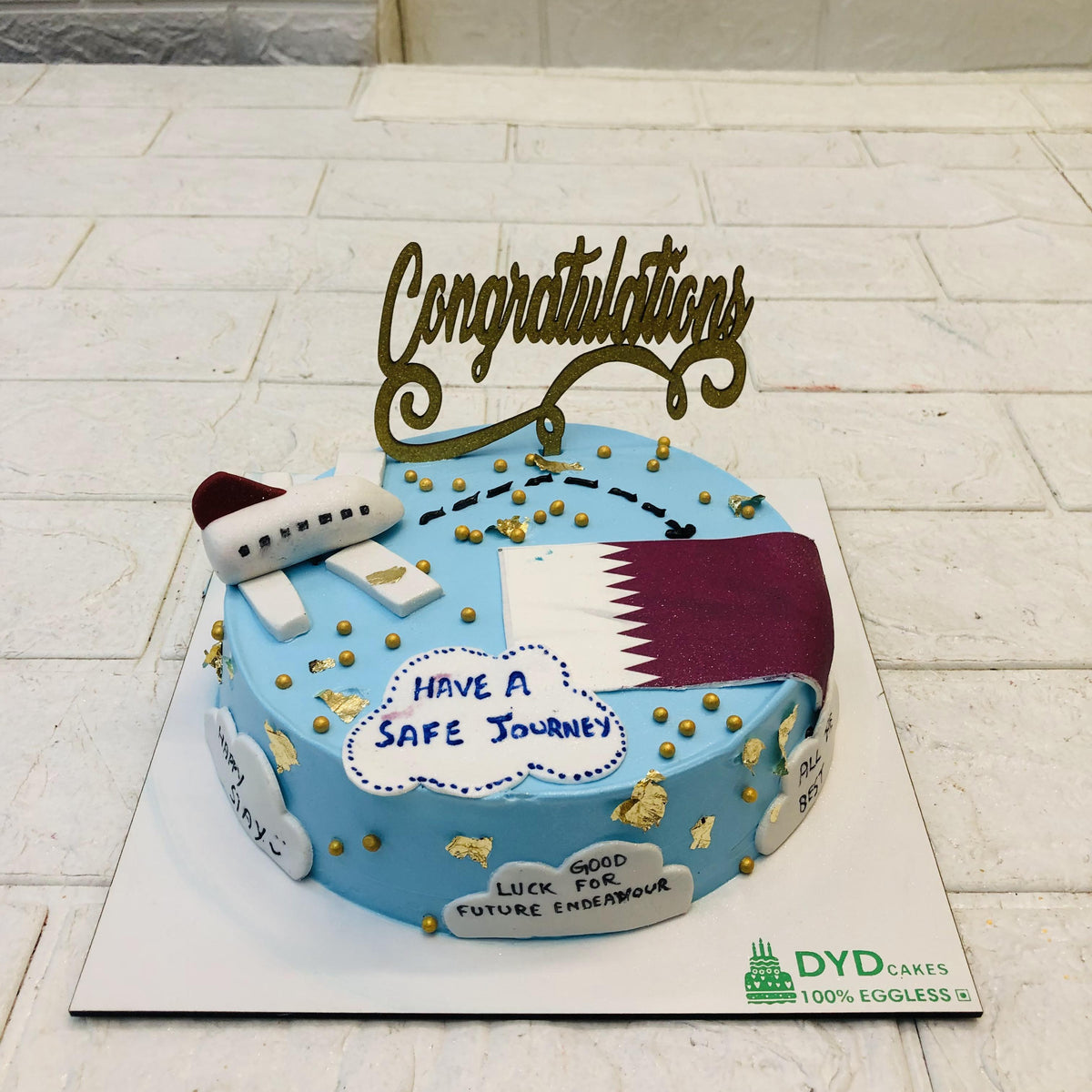 Safe Journey Theme Cake – Bento Cakes Noida