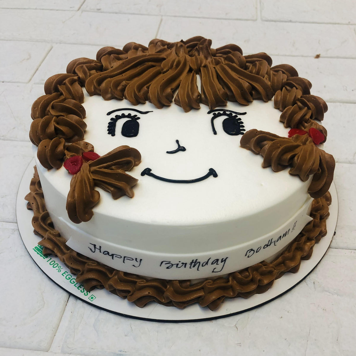 Girl Face Theme Cake – Bento Cakes Noida