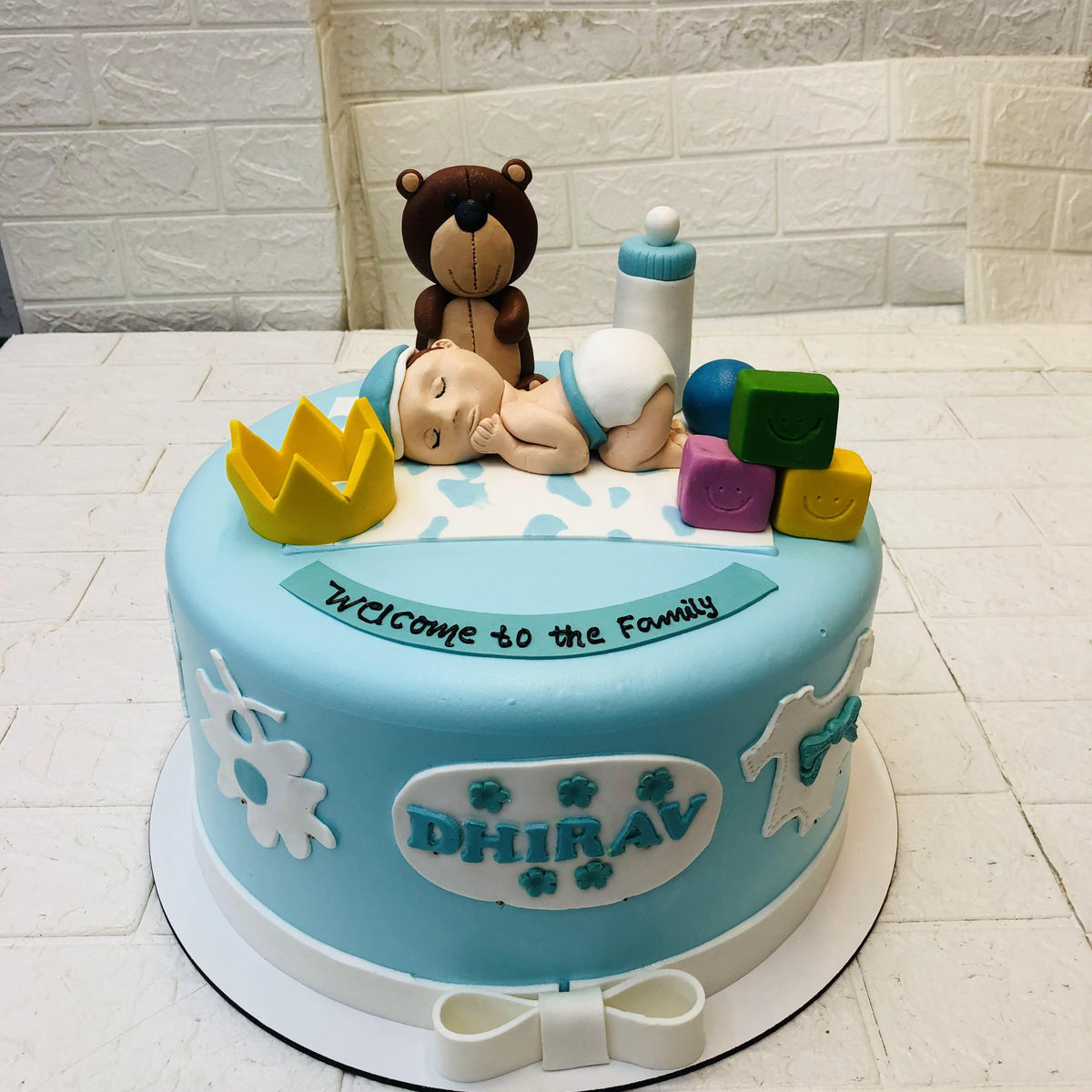 Boy Welcome Cake – Bento Cakes Noida
