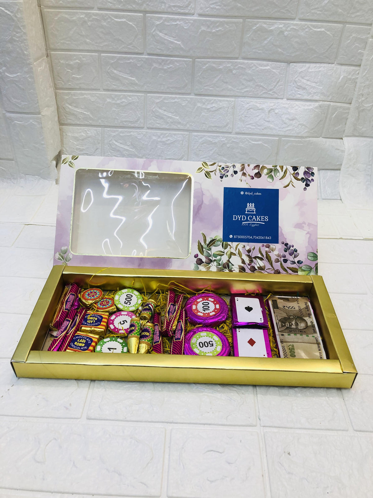 Golden Corrugated Box – Bento Cakes Noida