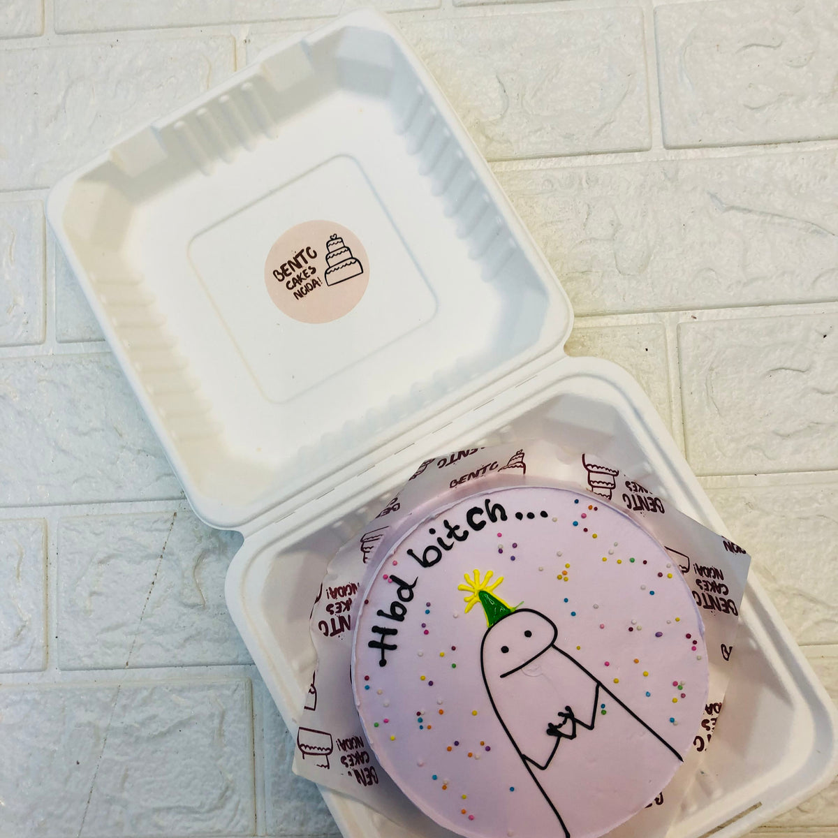 HBD Bitch Theme Purple Bento Cake – Bento Cakes Noida