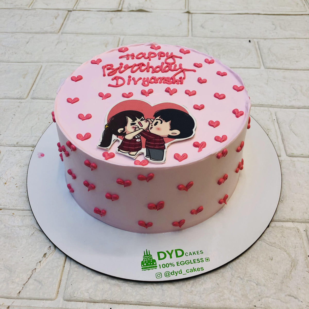 Pink Theme Cake For Girlfriend Birthday – Bento Cakes Noida
