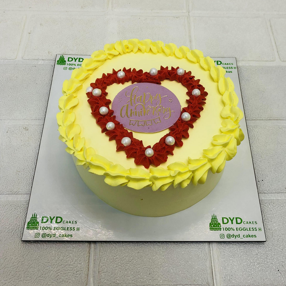 Yellow Cream Cake – Bento Cakes Noida
