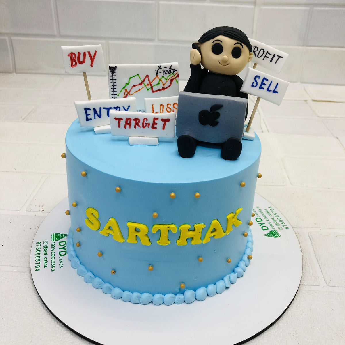 Stock Market Theme Cake 2 – Bento Cakes Noida