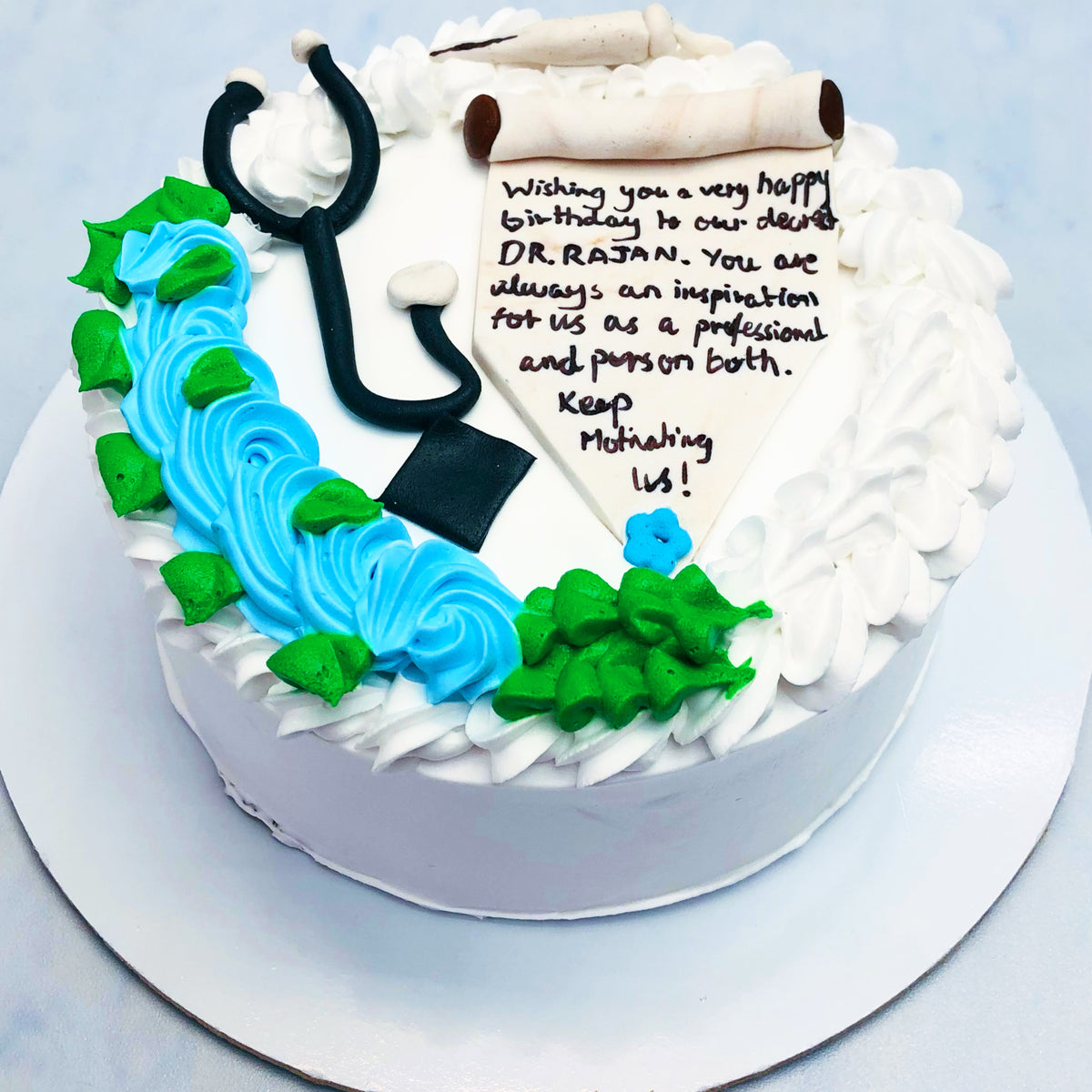 Doctor's Birthday Wish Cake – Bento Cakes Noida