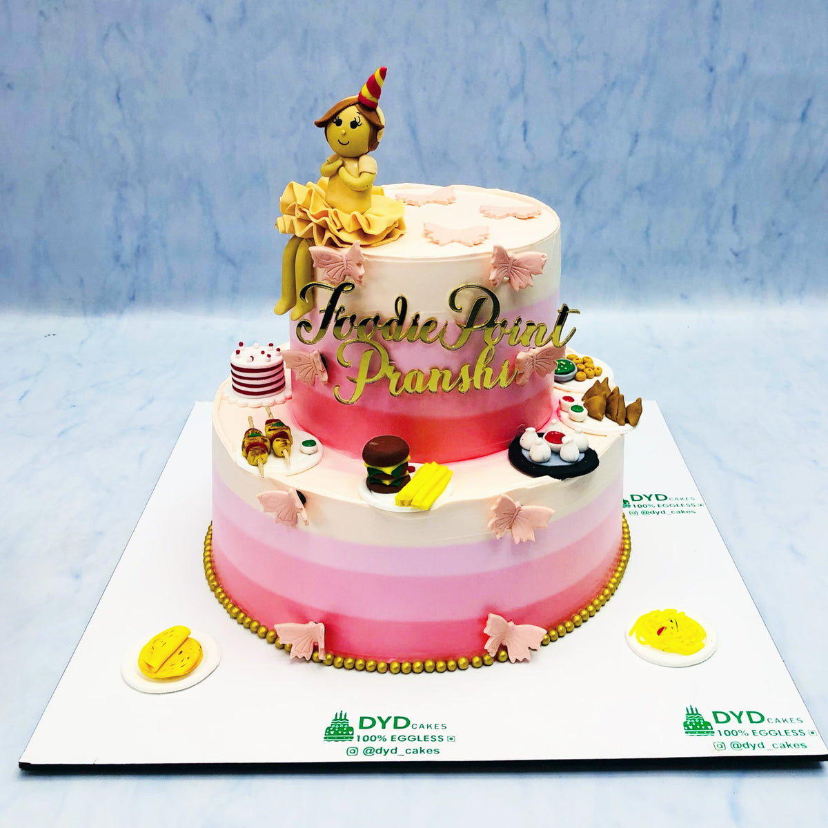 Foodie Point Theme Cake – Bento Cakes Noida