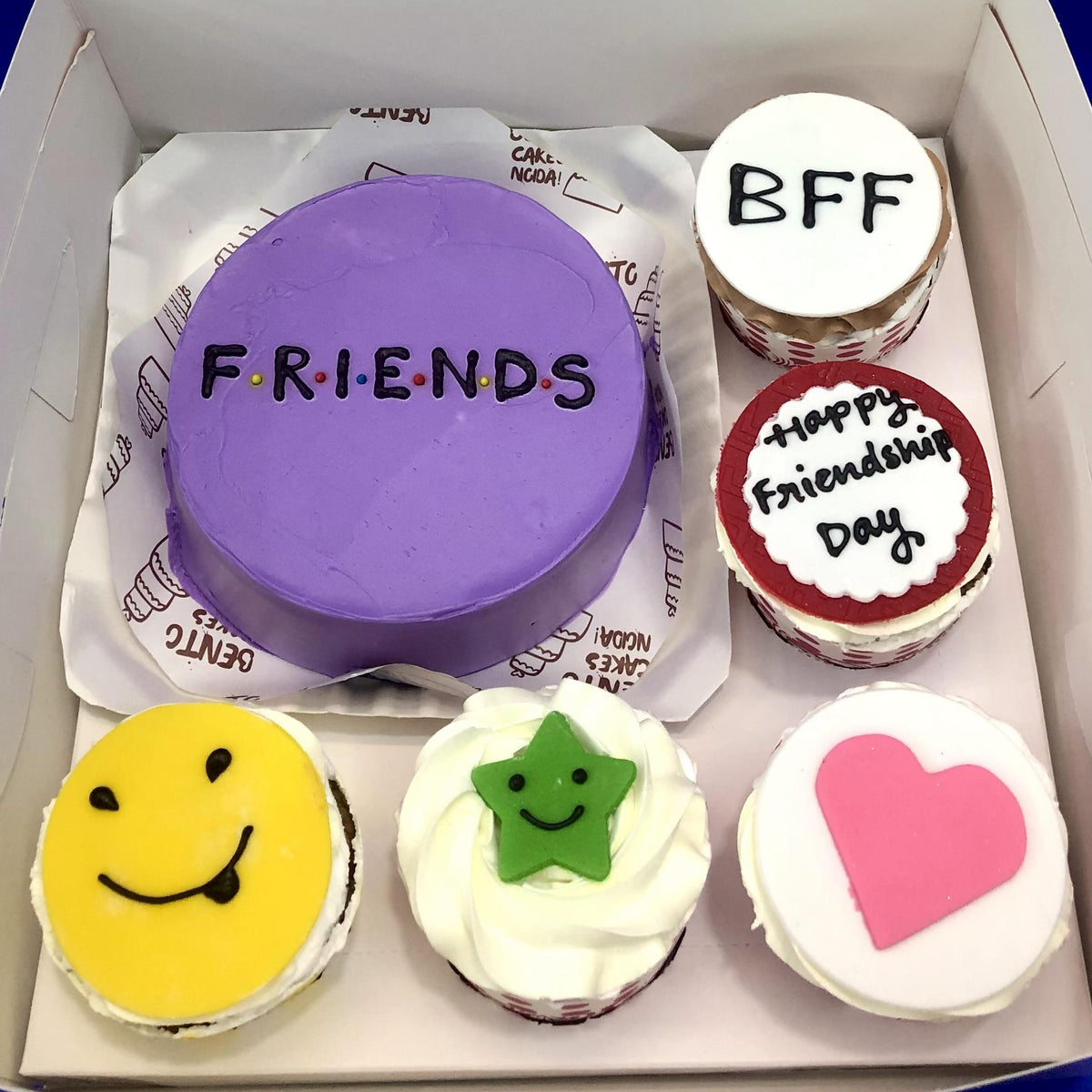 Friendship Day Photo Theme Combo Cake – Bento Cakes Noida