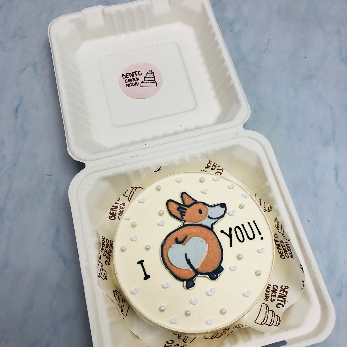 Cute Doggy Love Bento Cake – Bento Cakes Noida