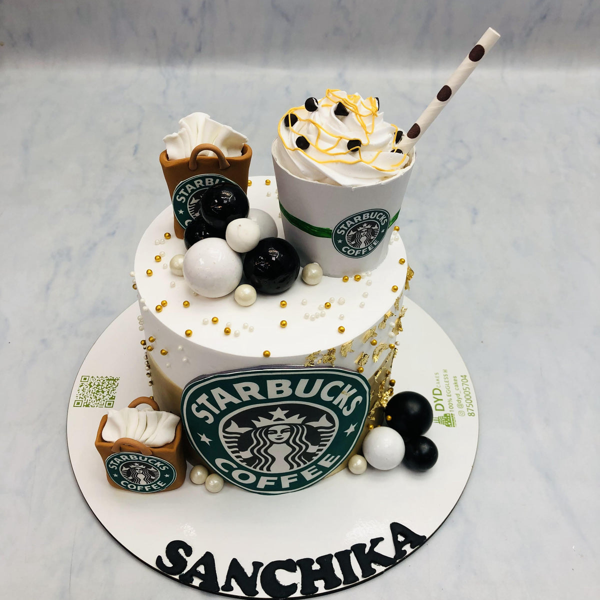 Starbucks Theme Cake – Bento Cakes Noida