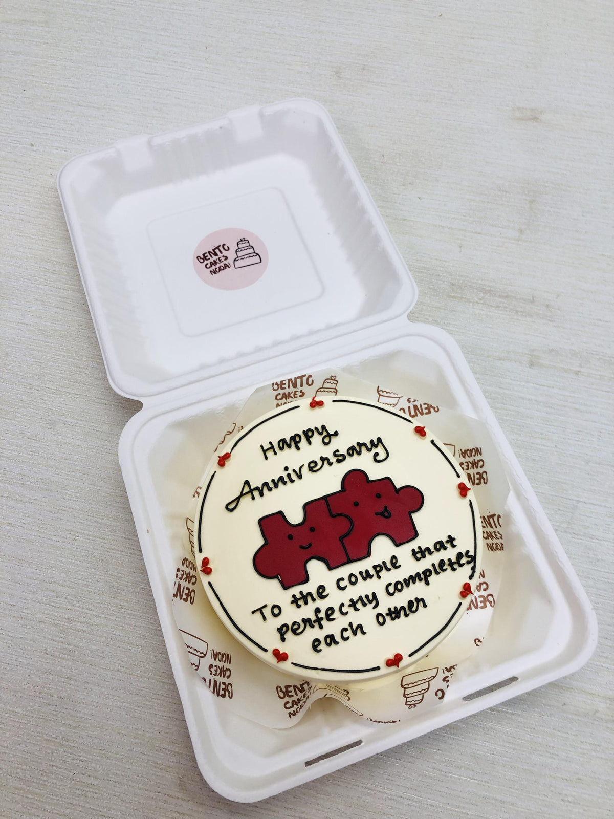 Complete Couple Bento Cake – Bento Cakes Noida