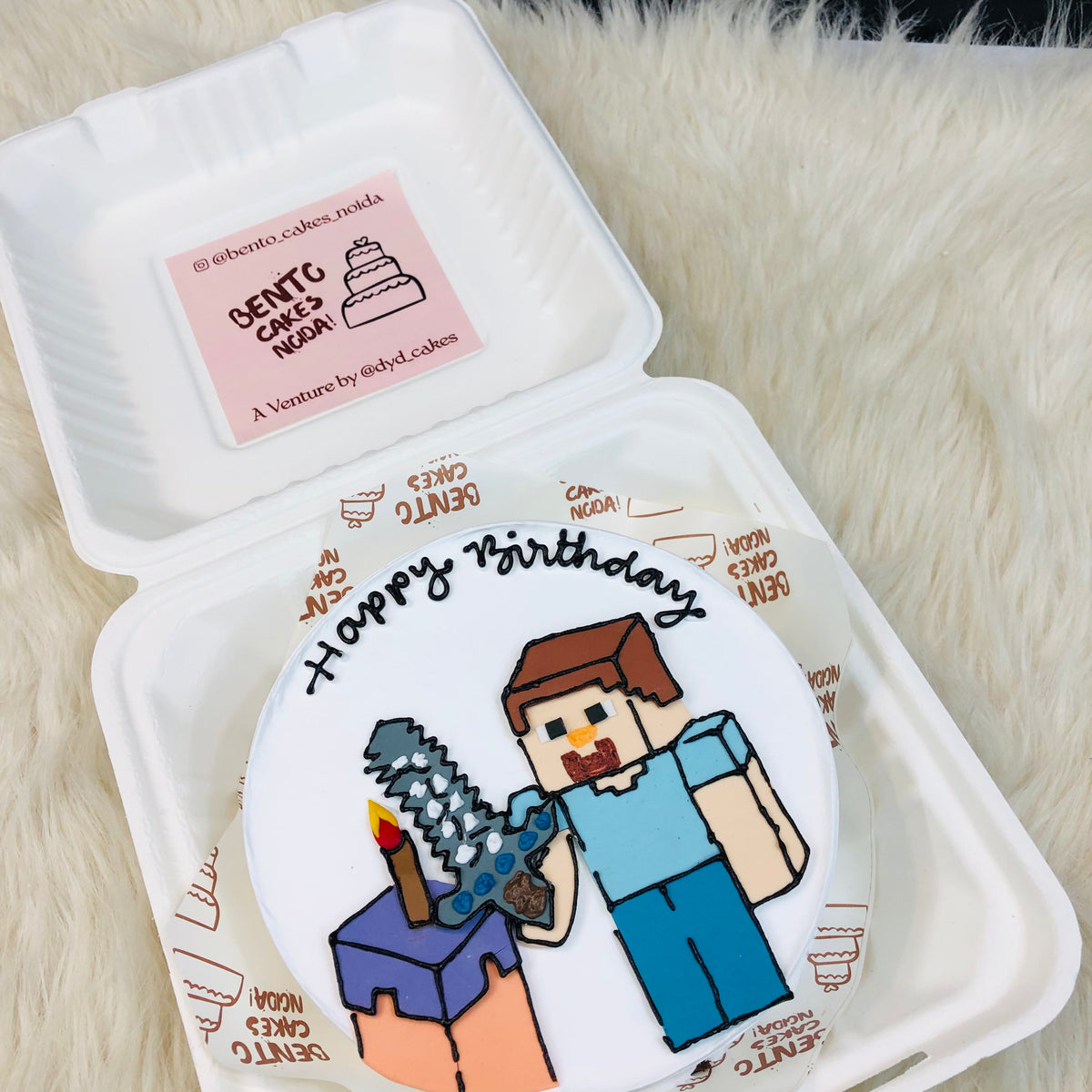 Minecraft Game Theme Bento Cake – Bento Cakes Noida