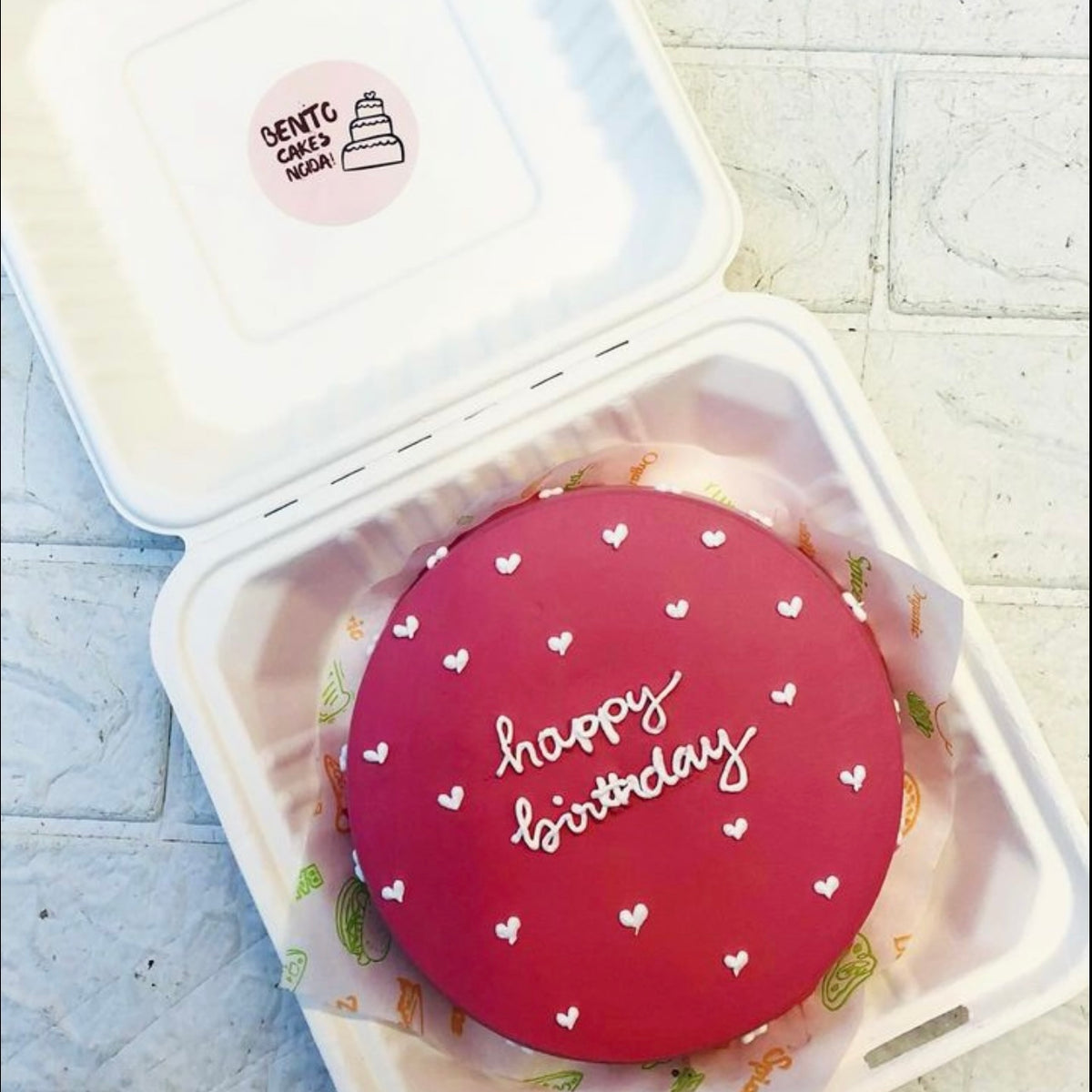 Aesthetic Birthday Bento Cake – Bento Cakes Noida