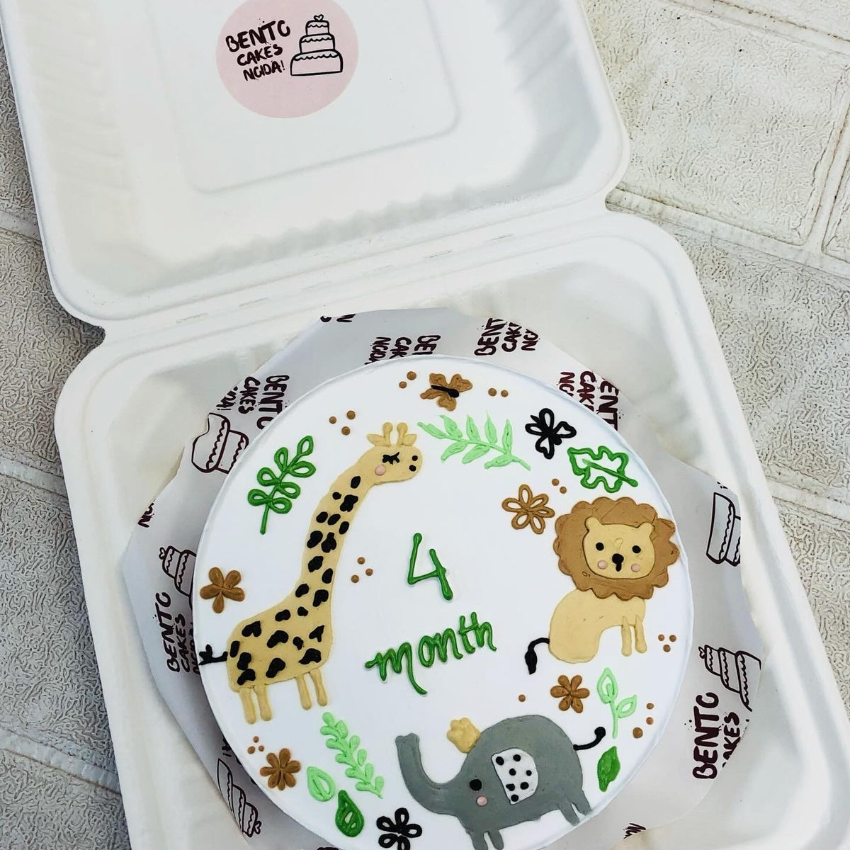 Animals Theme Baby Bento Cake – Bento Cakes Noida
