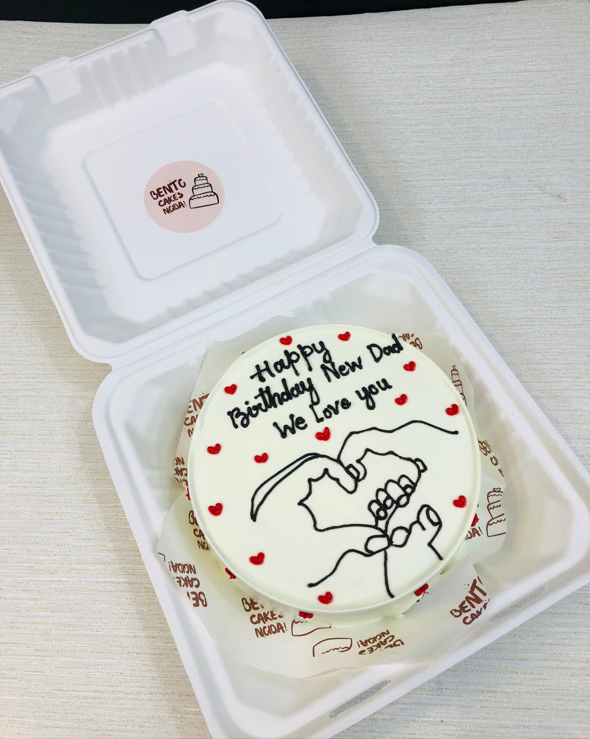 Becoming Dad Theme Bento Cake – Bento Cakes Noida