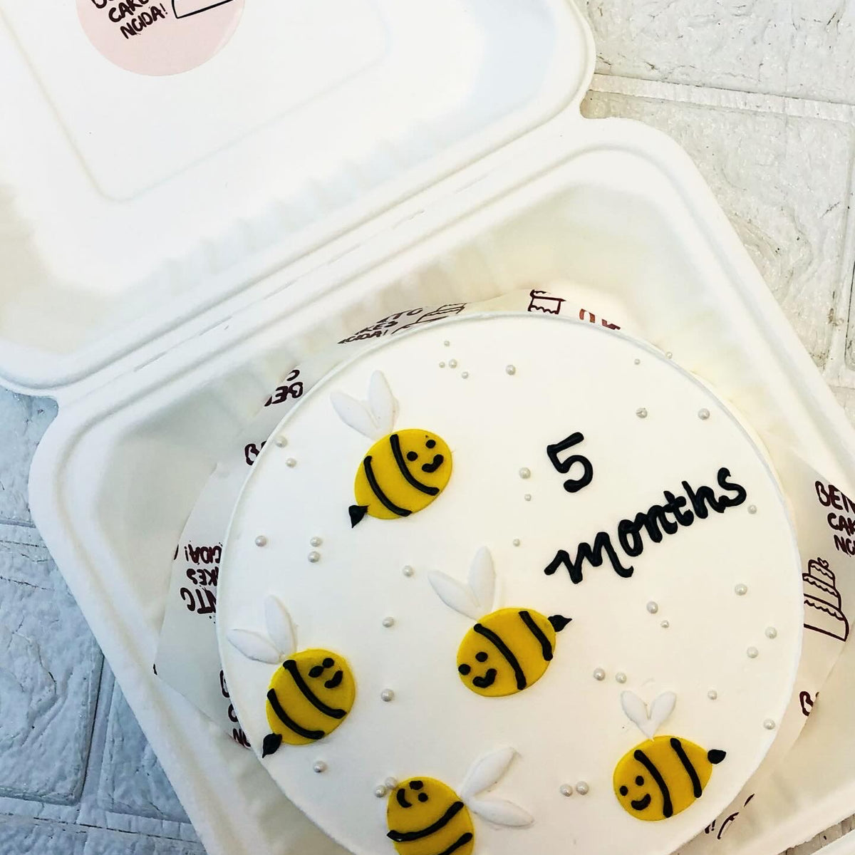 Bees Theme Baby Bento Cake – Bento Cakes Noida
