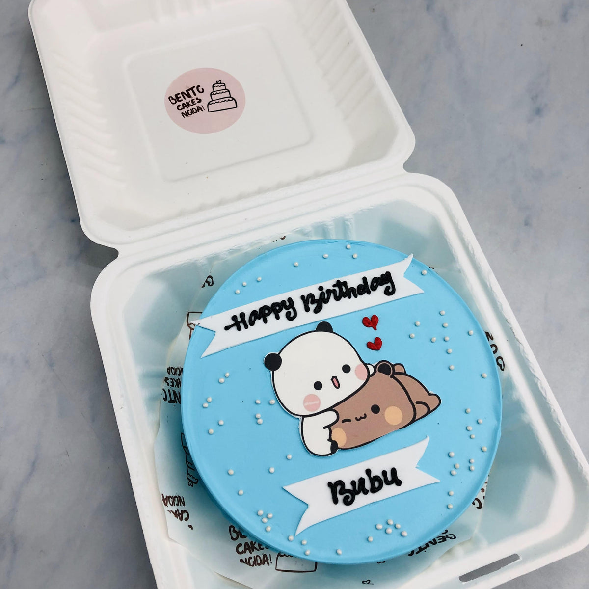 Bubu Dudu Blue Bento Cake – Bento Cakes Noida