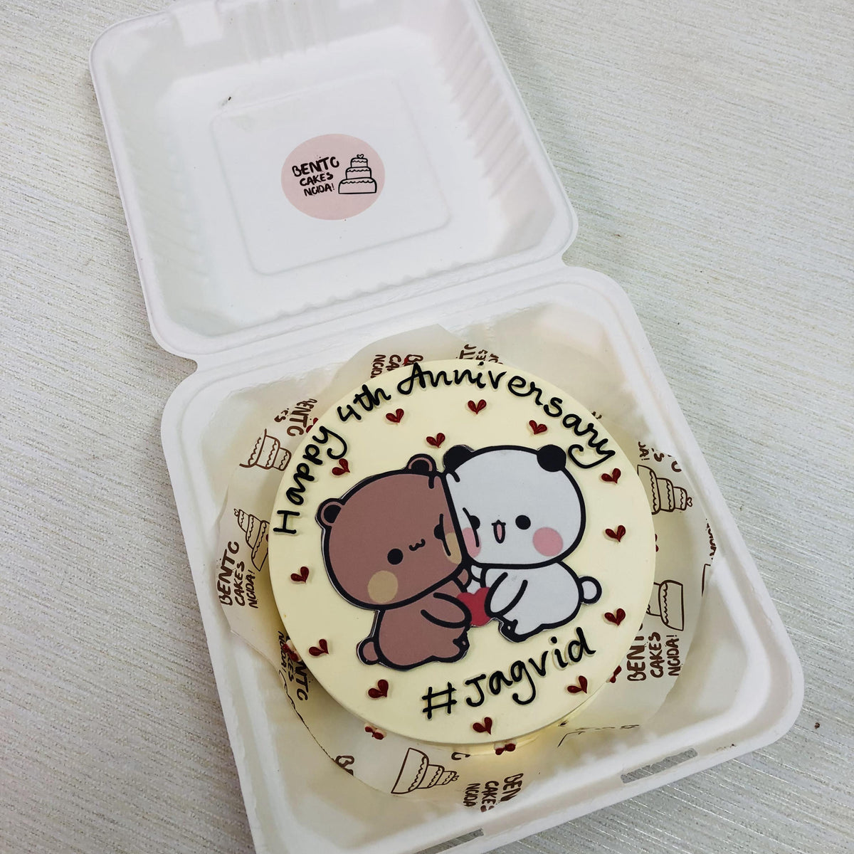 Bubu Dudu Theme Anniversary Bento – Bento Cakes Noida