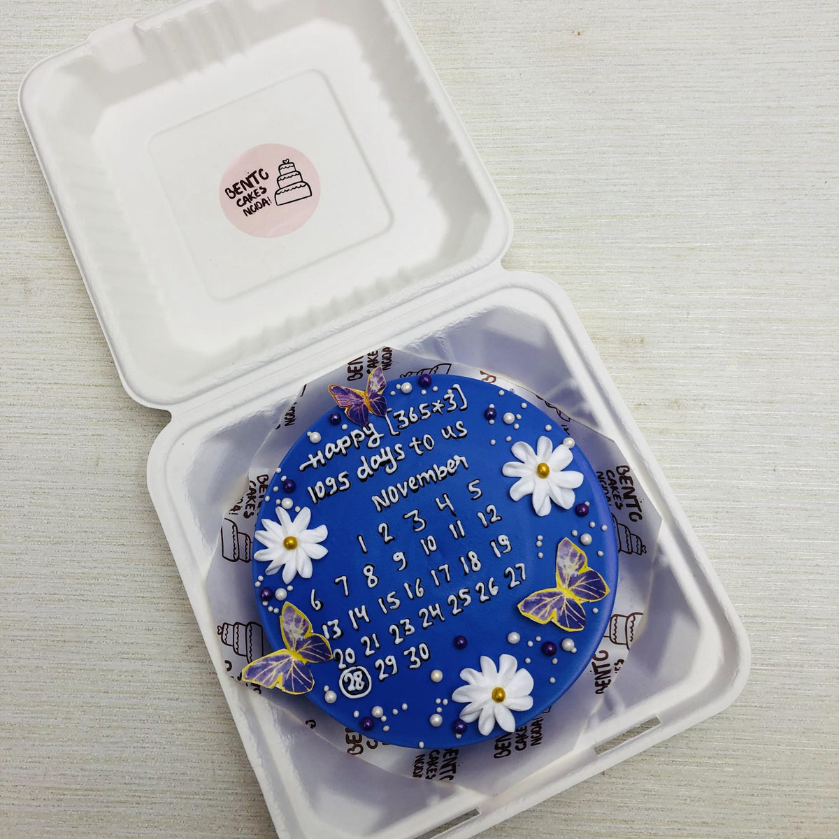 Calendar Theme Anniversary Bento Cake – Bento Cakes Noida