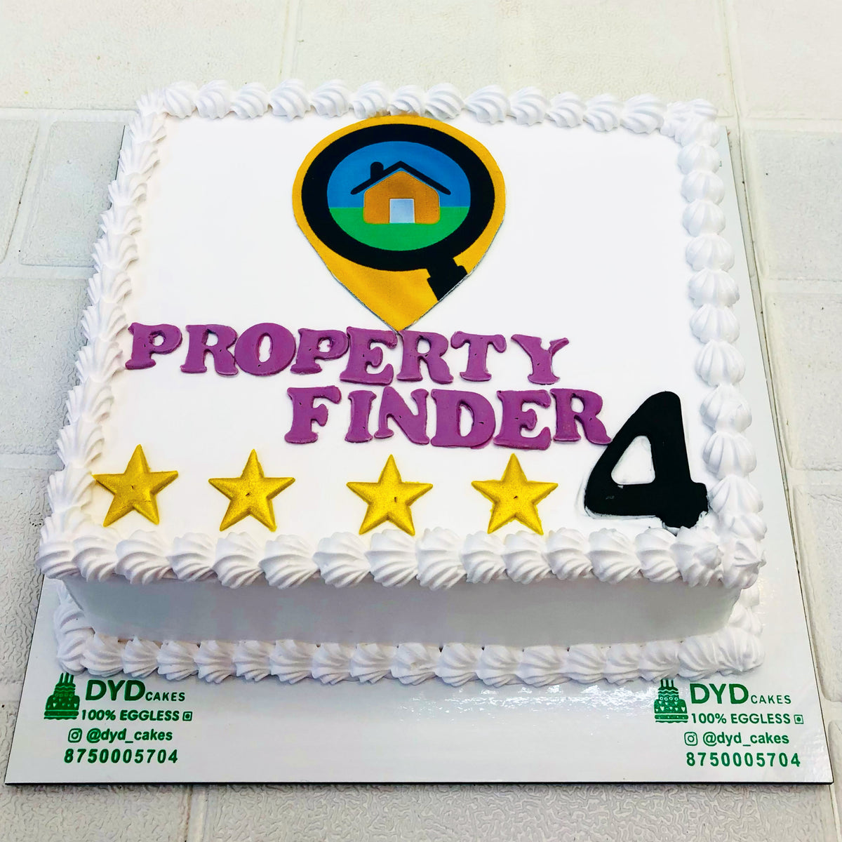 Celebratory Property Finder Theme Cake – Bento Cakes Noida