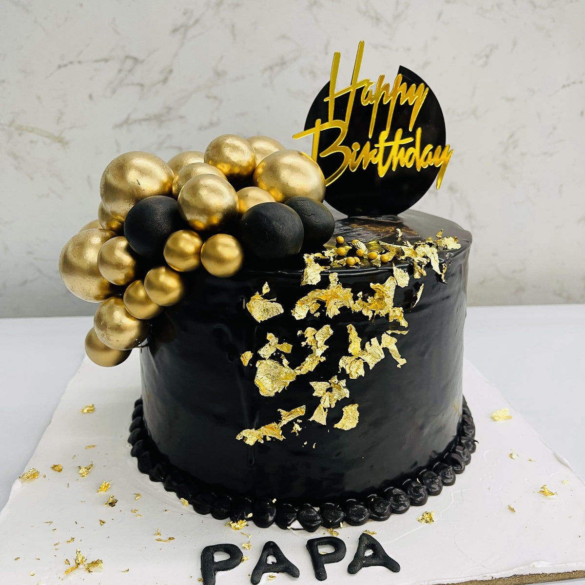 Chocolate Gold Cake – Bento Cakes Noida