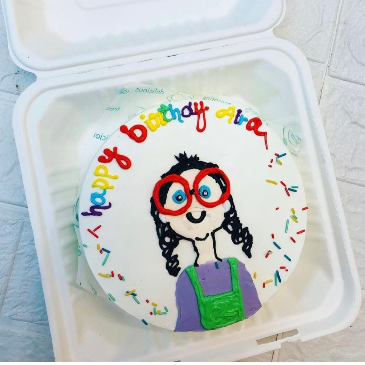 Customize Girl Face Bento Cake – Bento Cakes Noida