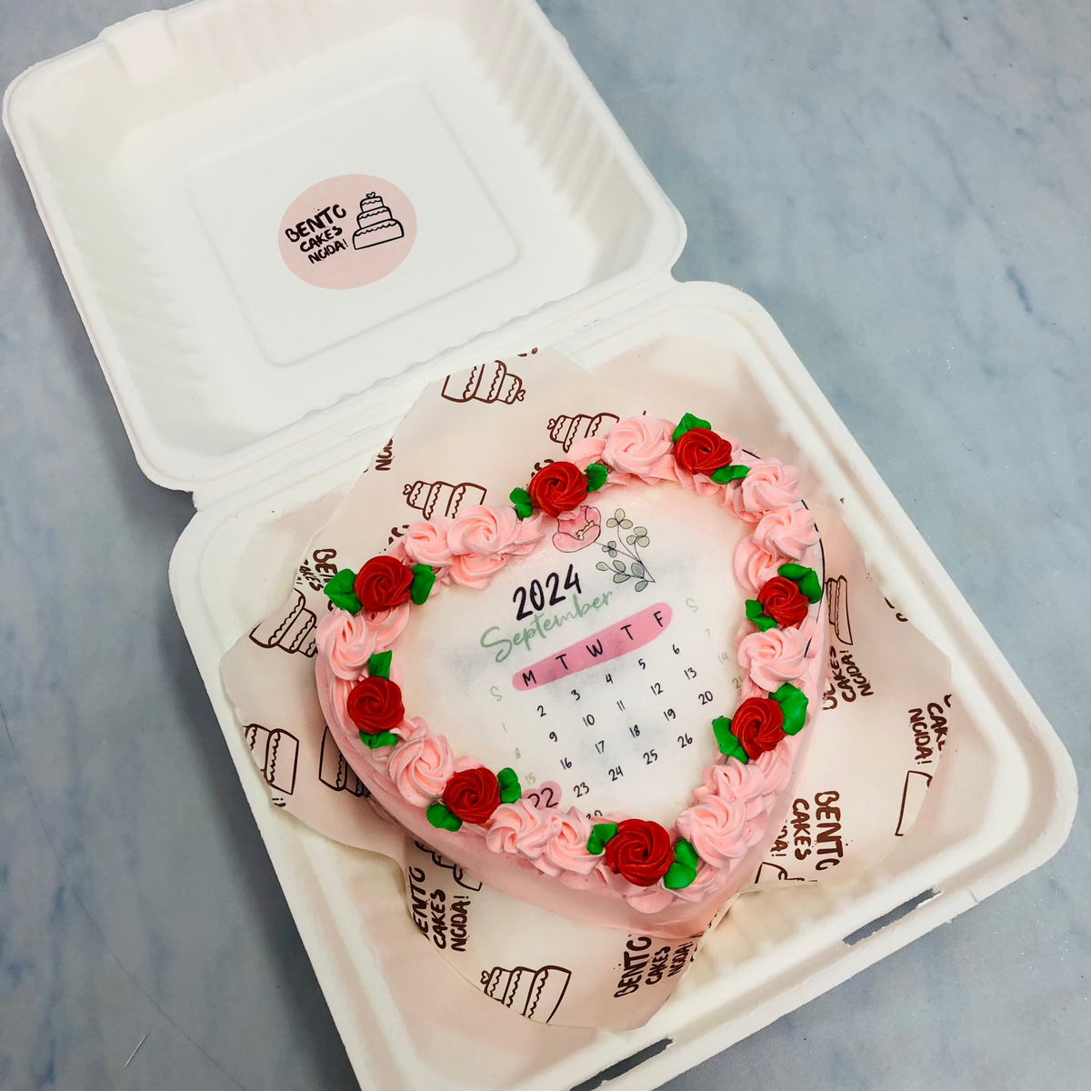 Elegant Roses Theme Fire Bento Cake – Bento Cakes Noida