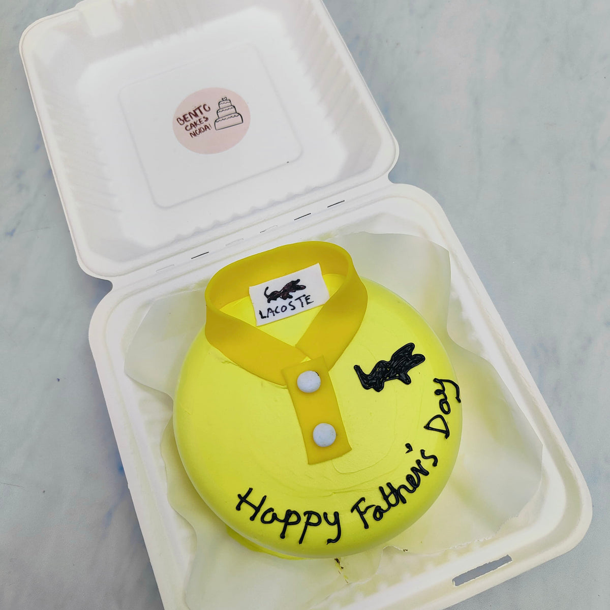 Fathers Day Theme Yellow Bento Cake – Bento Cakes Noida