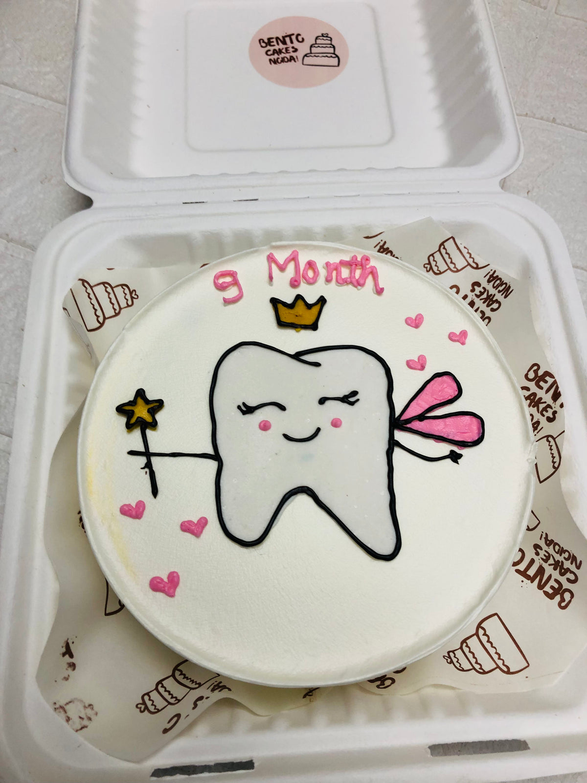 Tooth Fairy 9-Month Cake – Bento Cakes Noida