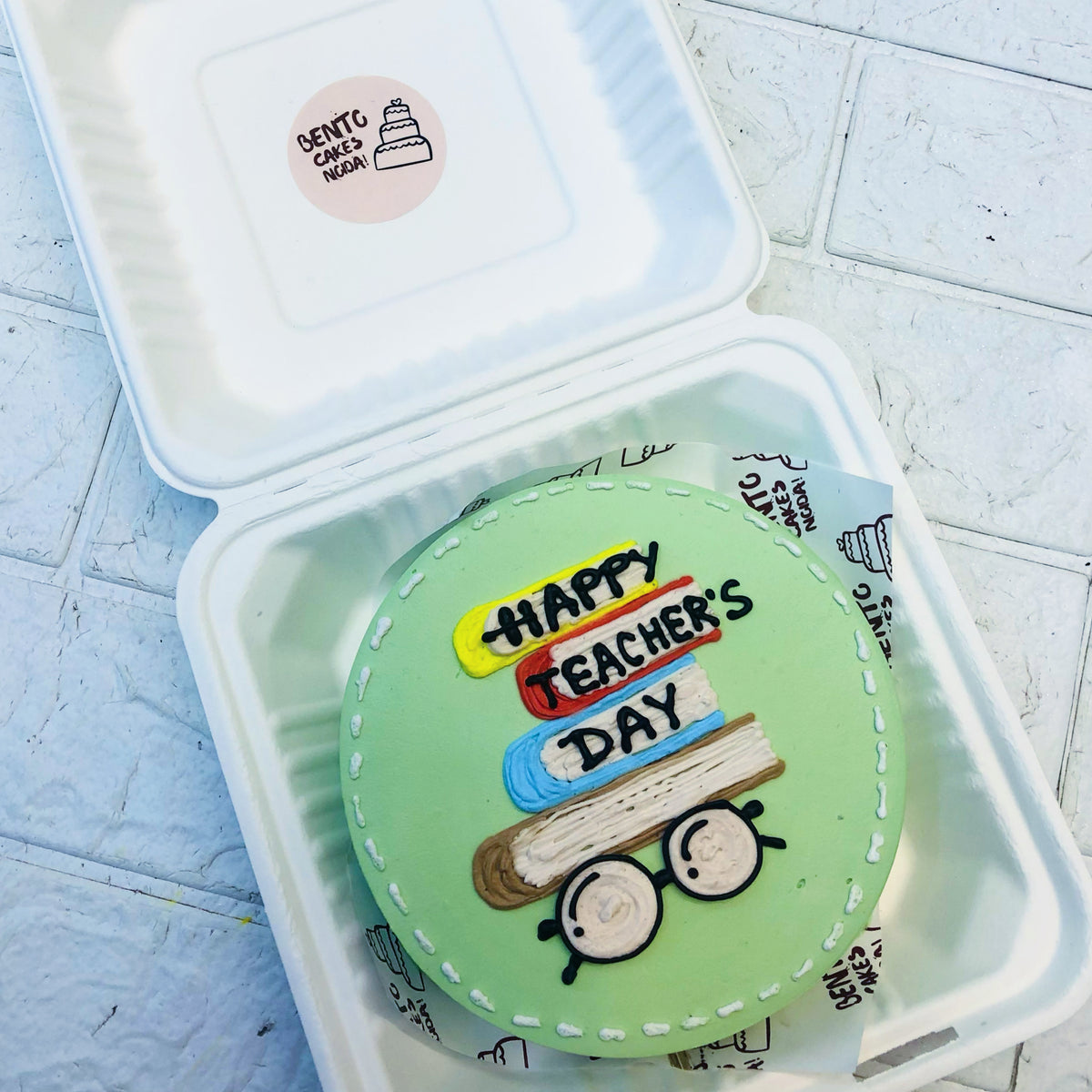 Light Green Bento Cake – Bento Cakes Noida