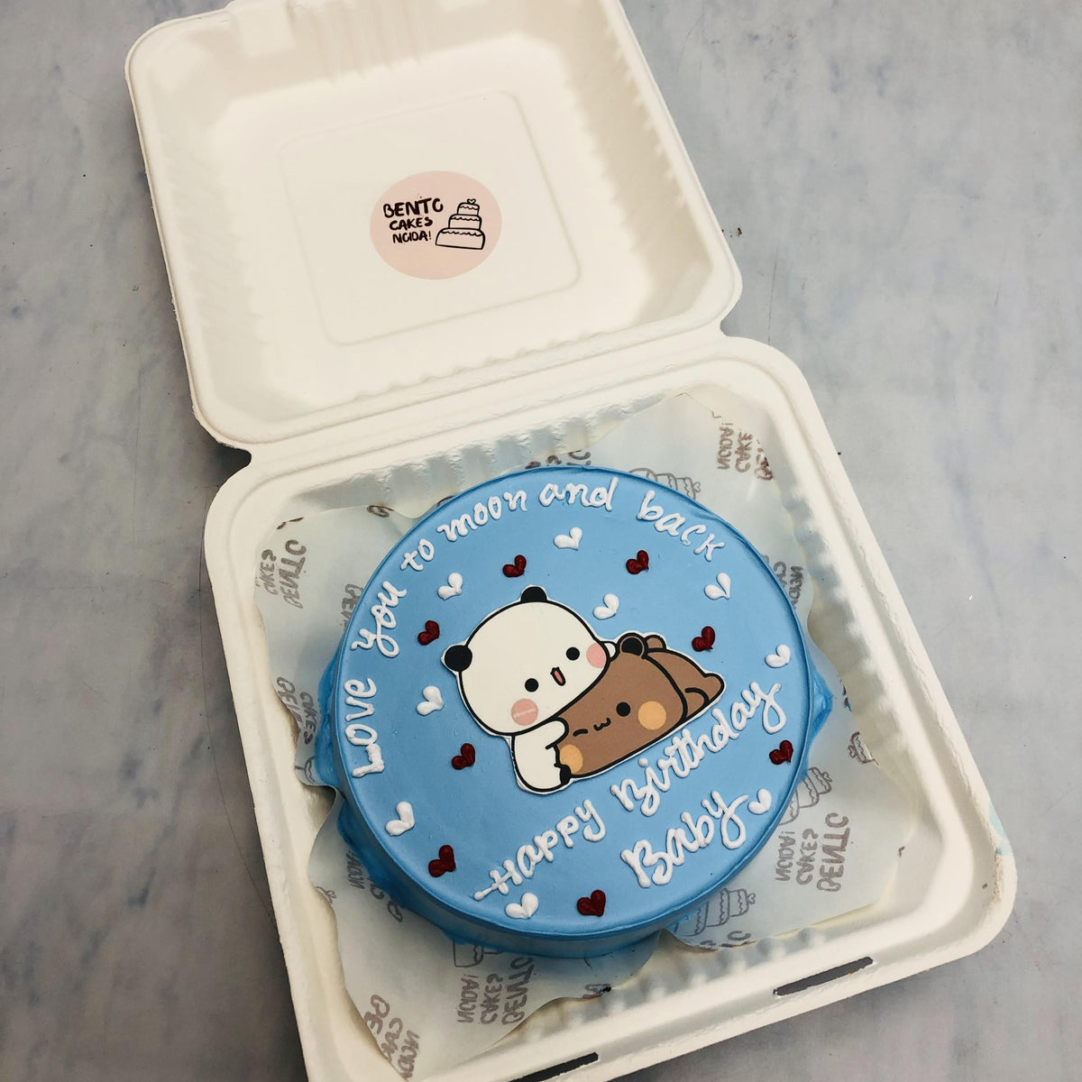 Lovely Bubu Dudu Blue Bento Cake – Bento Cakes Noida
