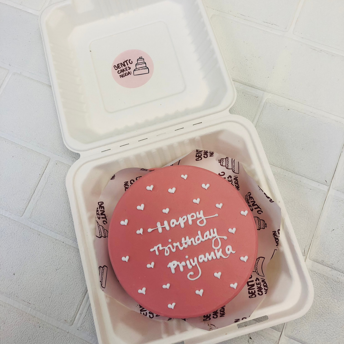 Magenta Bento Cake – Bento Cakes Noida