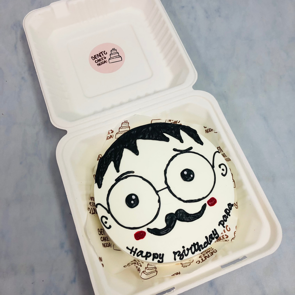 Men's Face Theme Bento Cake – Bento Cakes Noida