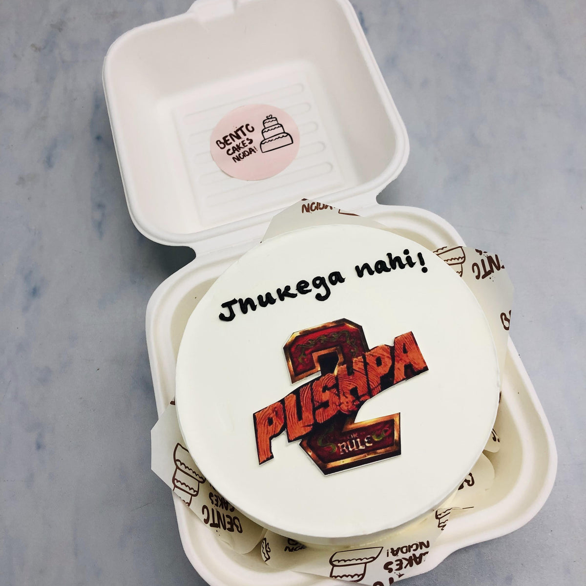 Pushpa 2 Movie Theme Bento Cake – Bento Cakes Noida