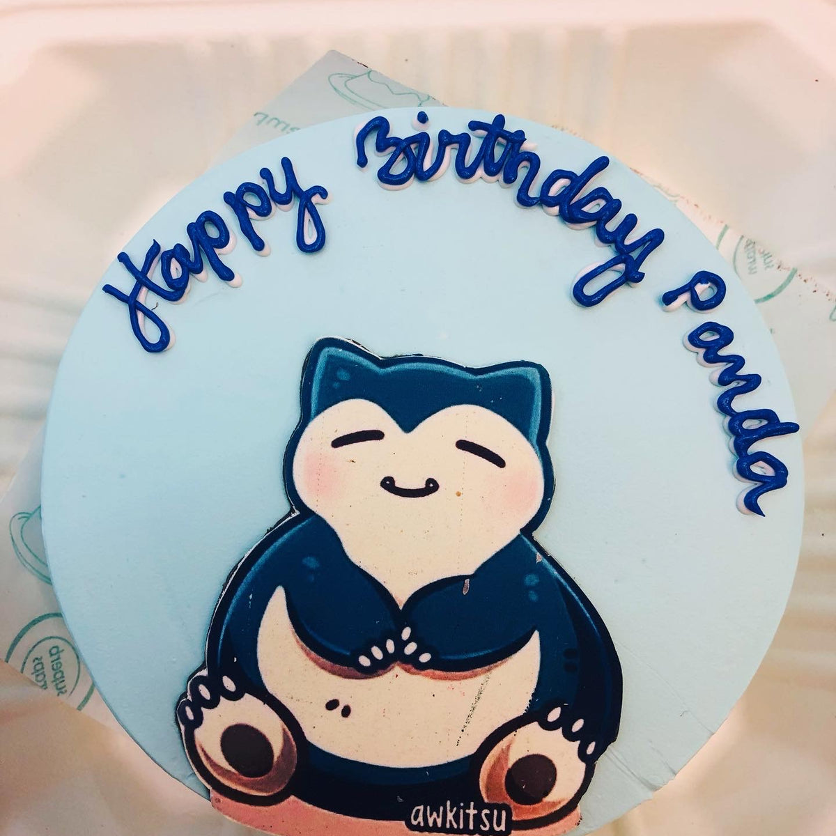 Snorlax-Themed Birthday Bento Cake – Bento Cakes Noida