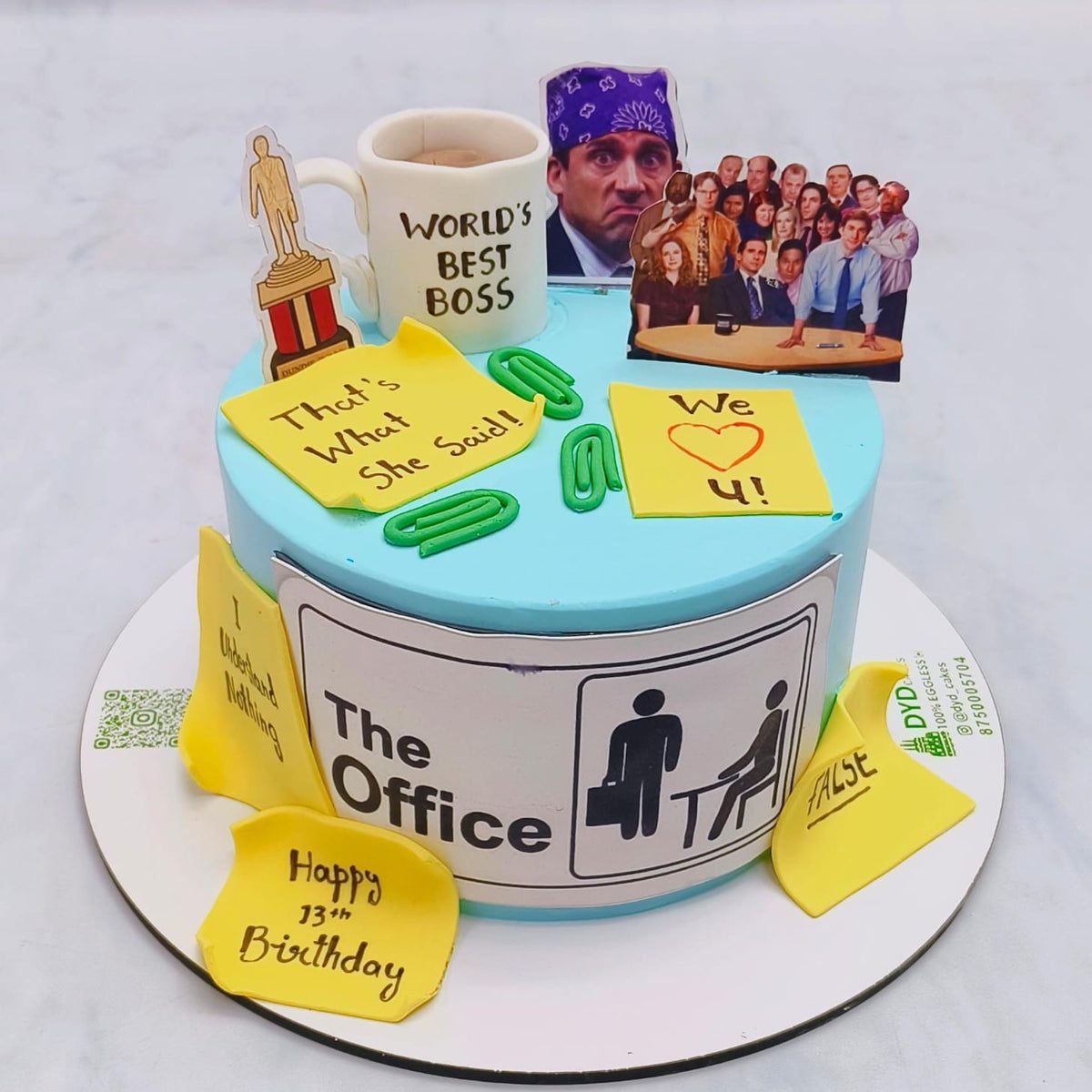The Office-Themed Birthday Cake: A Perfect Tribute to the Iconic TV Sh ...